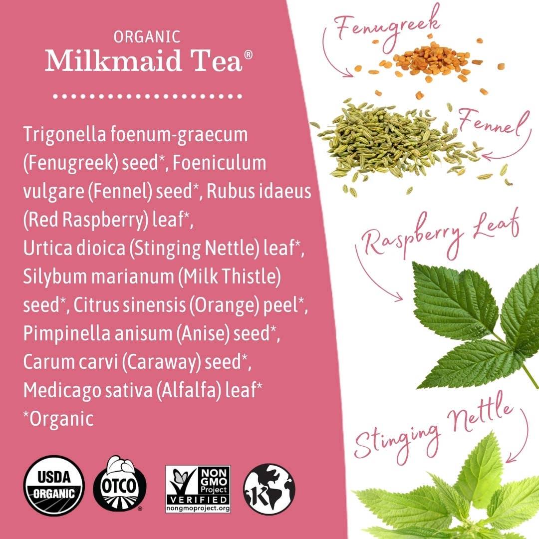 Organic Milkmaid Tea - Caffeine Free / Earth Mama| Bones and Rattles ...