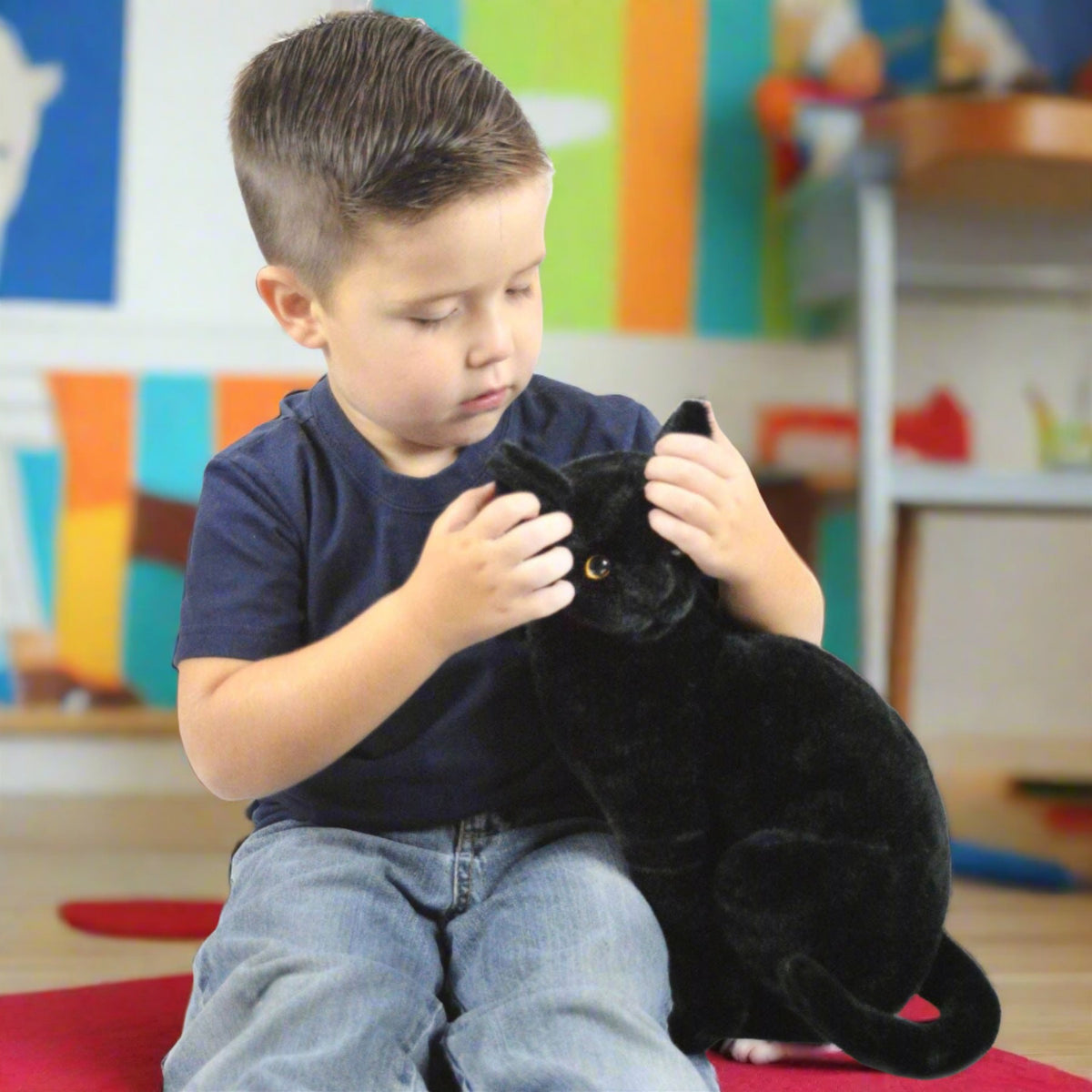 Boone The Black Cat- Stuffed Animal Plushie| Bones and Rattles Boutique
