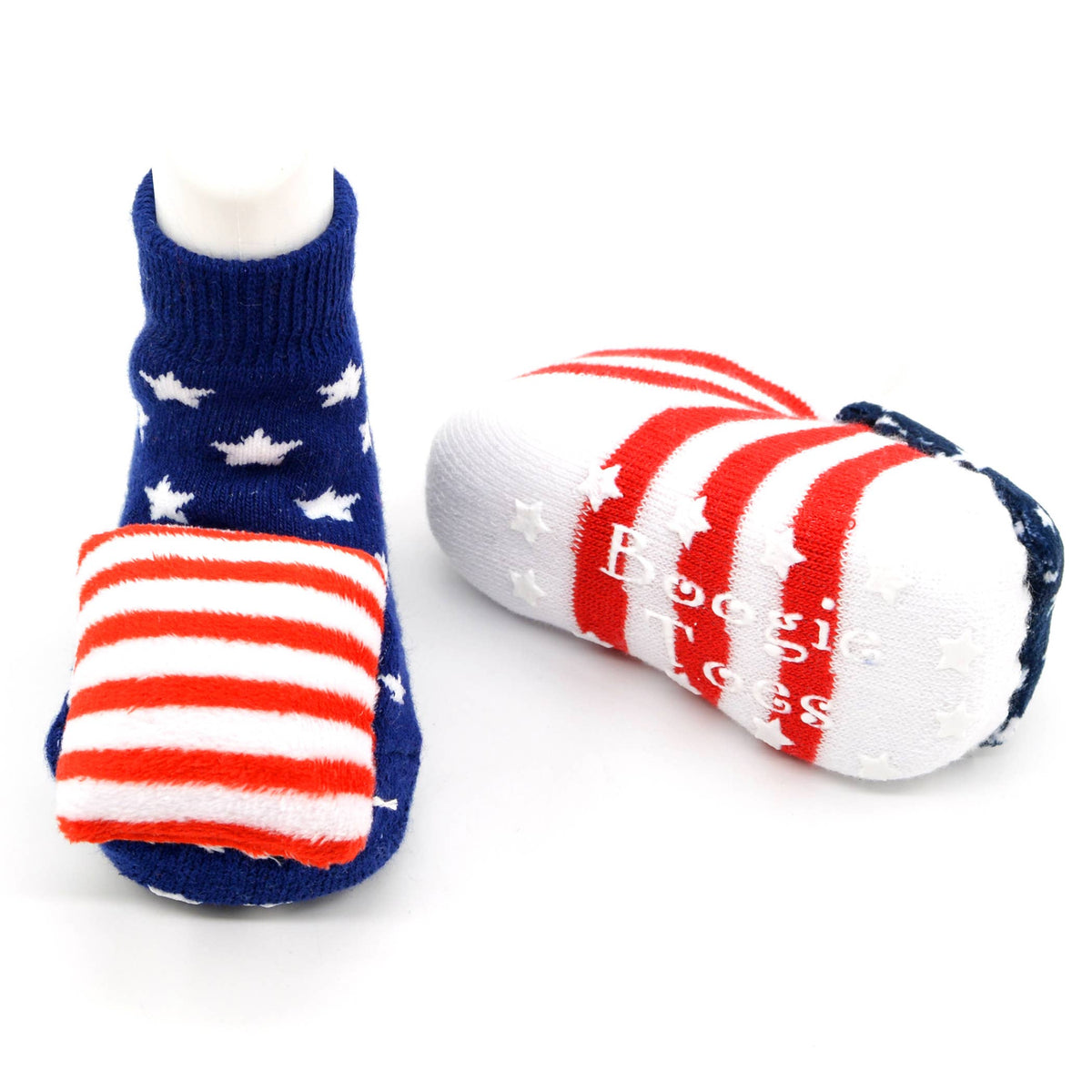 Baby Rattle Socks - USA Patriotic Baby - by Boogie Toes| Bones and ...