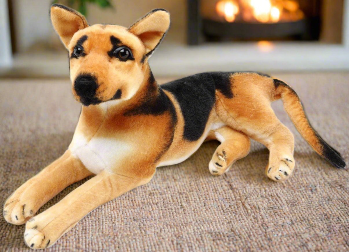 German Shepherd Stuffed Animal Plushie Toy - 19"| Bones and Rattles ...